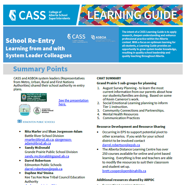 CASS Online Learning – Summer Learning Pre-session | CASS Alberta